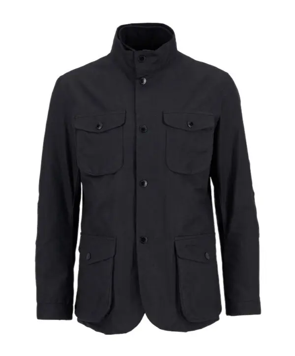 Barbour Ogston Wax Jacket With Stand Collar