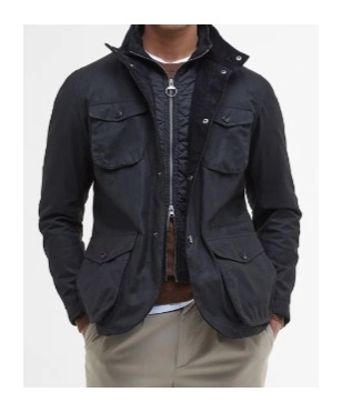 Barbour Ogston Wax Jacket With Stand Collar