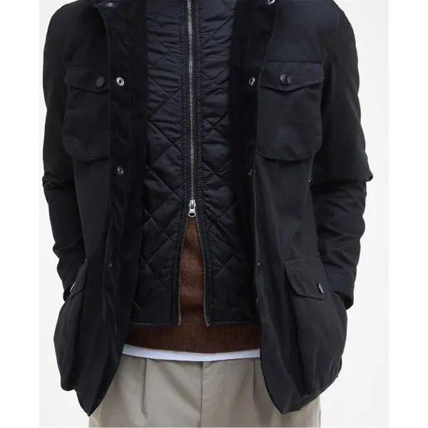 Barbour Ogston Wax Jacket With Stand Collar