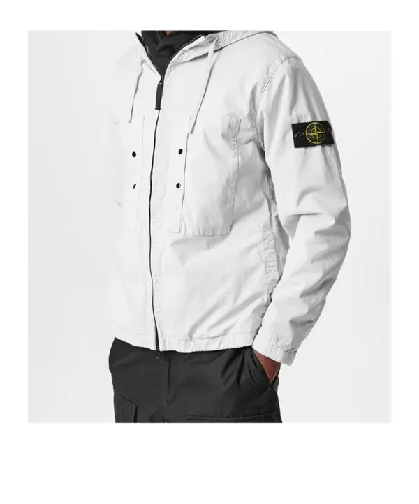 Stone Island Supima Cotton Twill Hooded Jacket