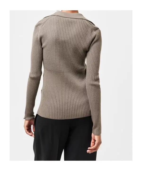 JOSEPH Long-sleeved Ribbed Sweater - Nude