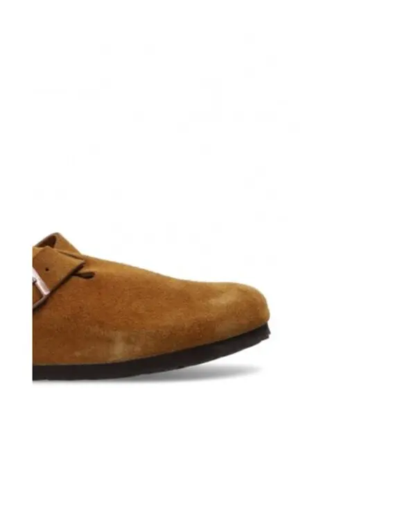 BIRKENSTOCK Boston Slip-on Clogs With Buckle Detail - Brown