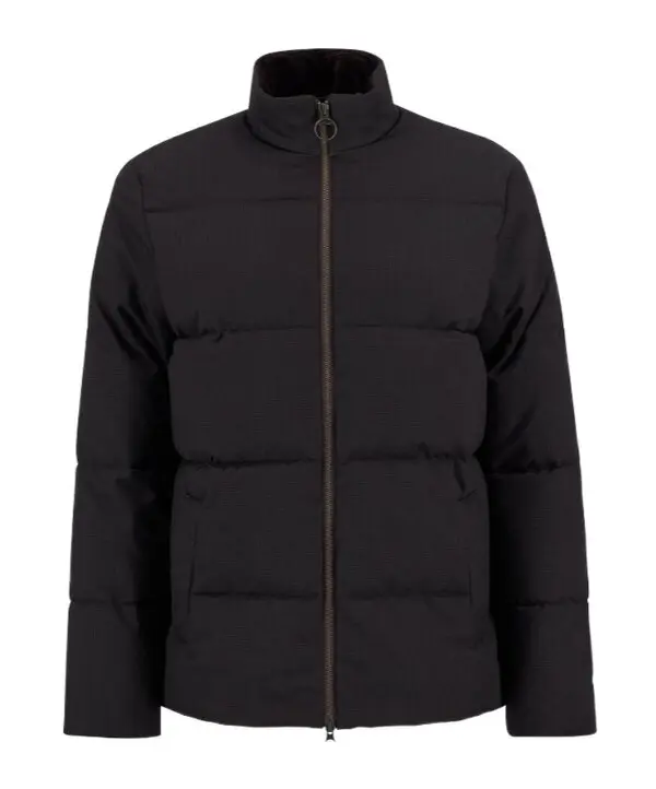 Barbour Quilted Zip-up Jacket With Stand Collar