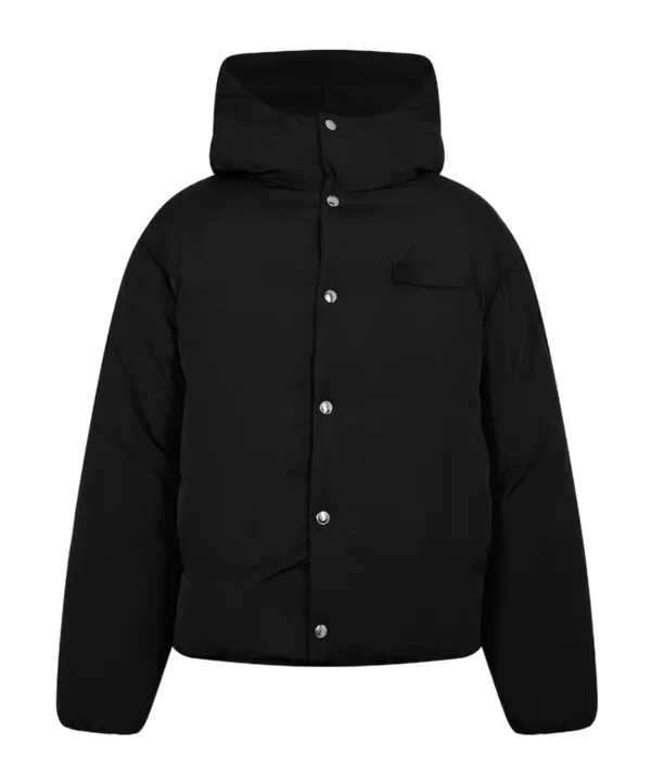 Jacquemus Long-sleeved Hooded Cotton Jacket - Black