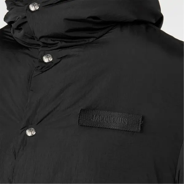 Jacquemus Long-sleeved Hooded Cotton Jacket - Black