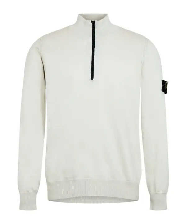 Stone Island Quarter Zip Knit Sweater