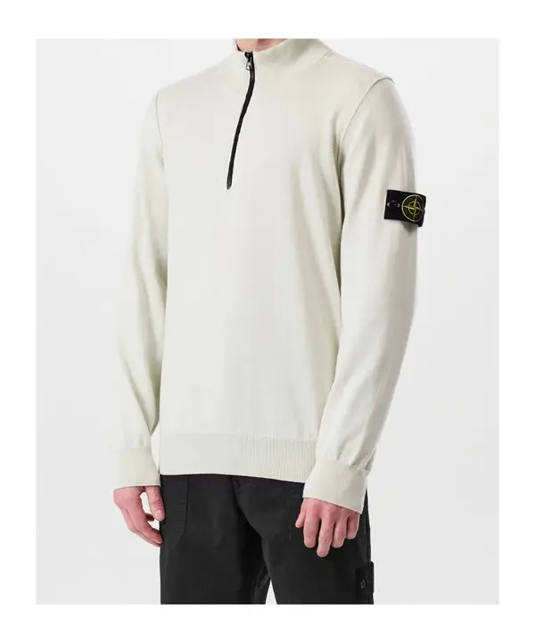 Stone Island Quarter Zip Knit Sweater