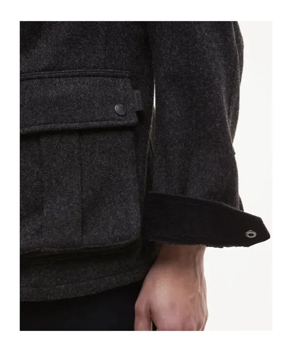 Barbour Duke Jacket With Zip And Stud Fastening