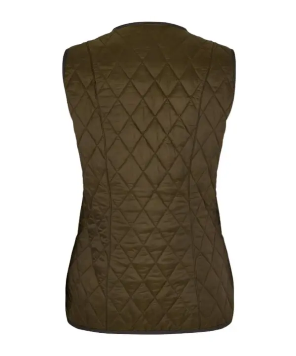 Barbour Quilted Fleece Gilet - Dk Olive