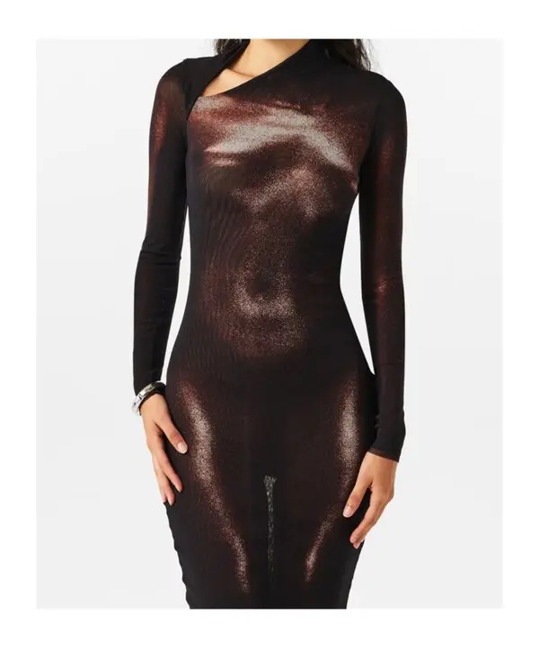 JEAN PAUL GAULTIER Long Sleeve Bodycon Dress