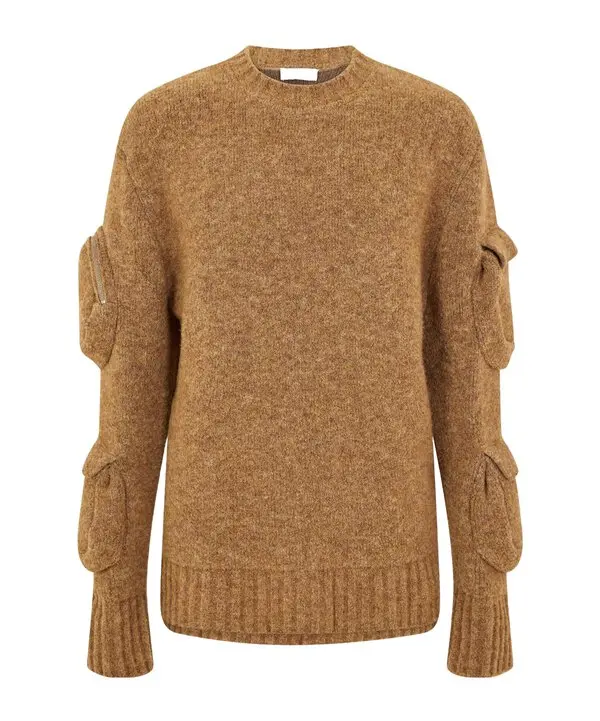 Off-White Crew Neck Knit Sweater