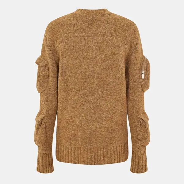 Off-White Crew Neck Knit Sweater