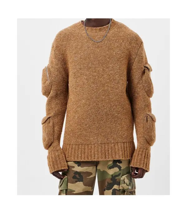 Off-White Crew Neck Knit Sweater