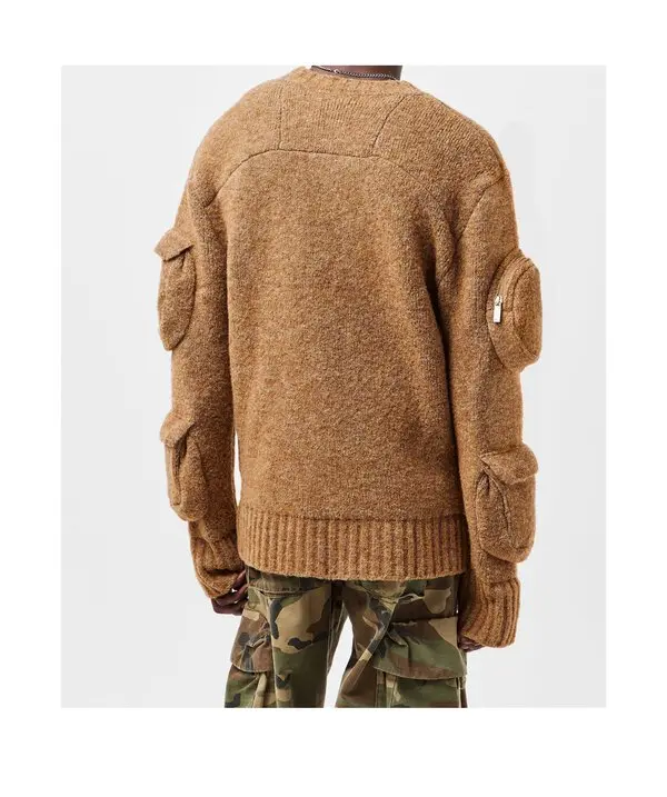 Off-White Crew Neck Knit Sweater