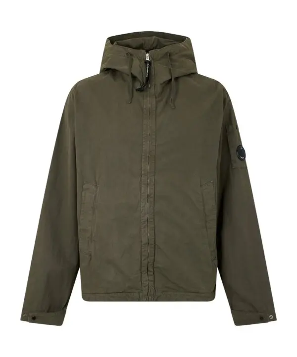 C.P. COMPANY Garment Dyed Hooded Jacket