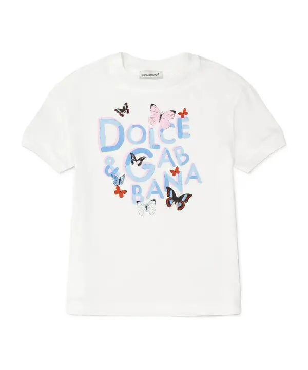 Dolce & Gabbana Butterfly Logo T-shirt - White