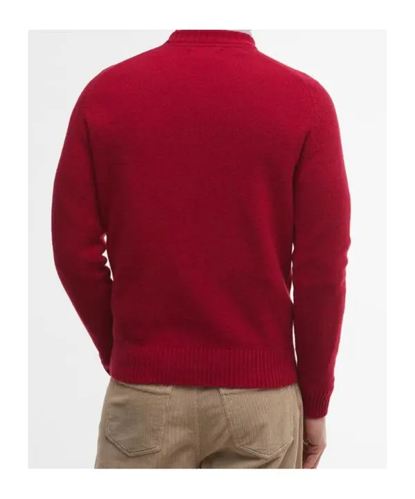 Barbour Crew Neck Sweater With Tonal Badge