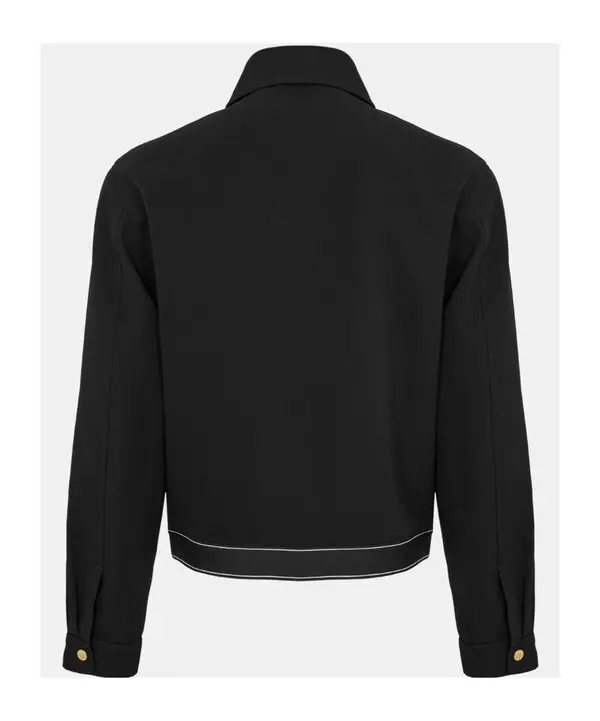 Casablanca Logo Zip-up Jacket - Black