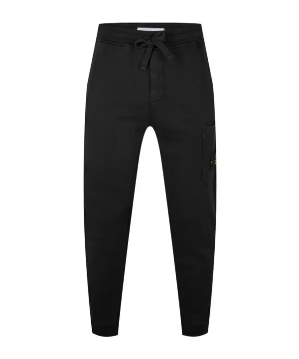 Stone Island Logo Cotton Lightweight Fleece Joggers