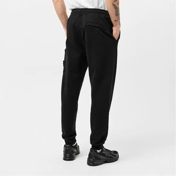 Stone Island Logo Cotton Lightweight Fleece Joggers