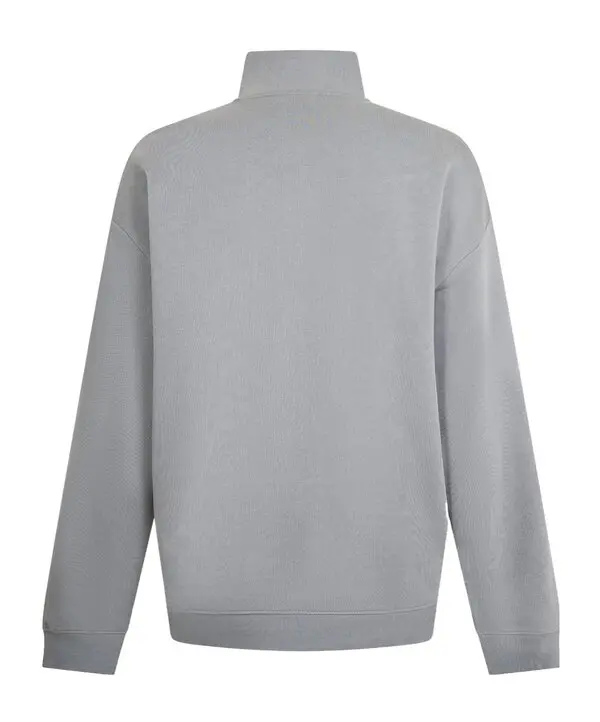 Hugo Boss Half-zip Mock Neck Long Sleeve Top