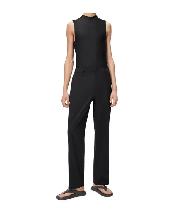 Rains Belt Loop Casual Pants With Leg Zippers