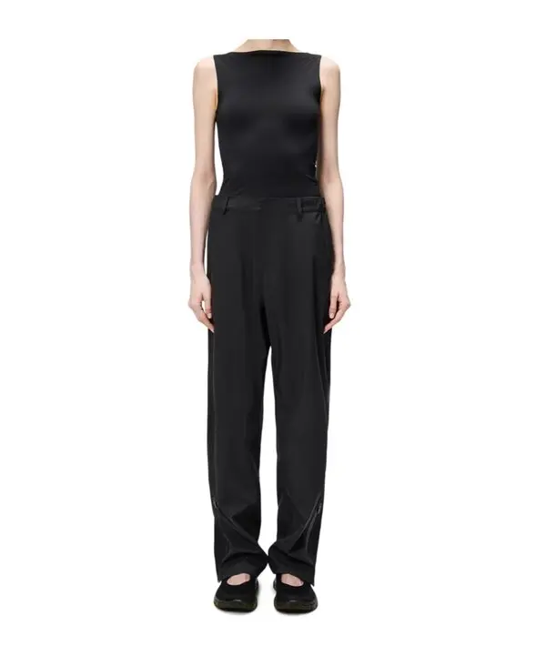 Rains Belt Loop Casual Pants With Leg Zippers