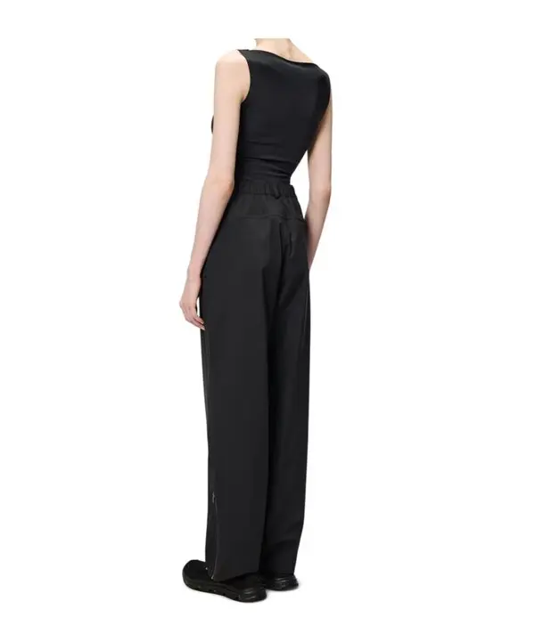 Rains Belt Loop Casual Pants With Leg Zippers