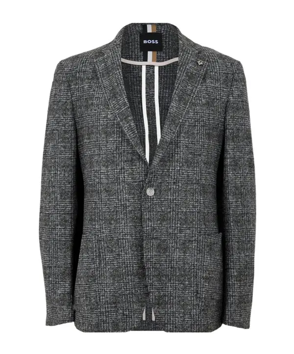 Hugo Boss Heather Grey Check Blazer