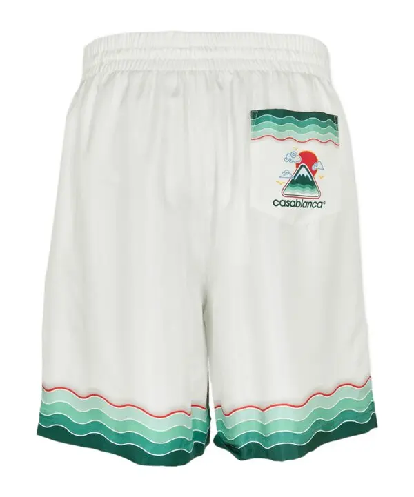 Casablanca Elastic Waist Shorts