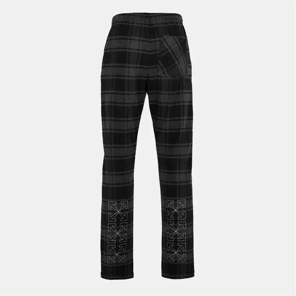 Off-White Checked Casual Trousers