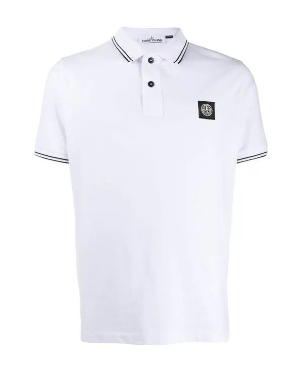Stone Island Logo Patch Polo Shirt