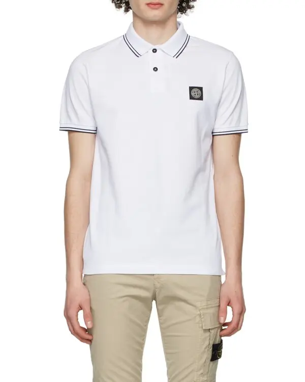 Stone Island Logo Patch Polo Shirt