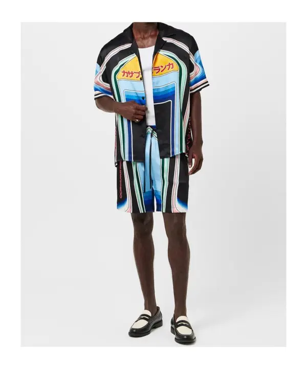 Casablanca Elastic Waist Shorts