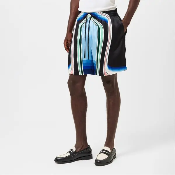 Casablanca Elastic Waist Shorts