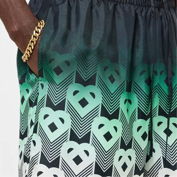 Casablanca Elastic Waist Shorts