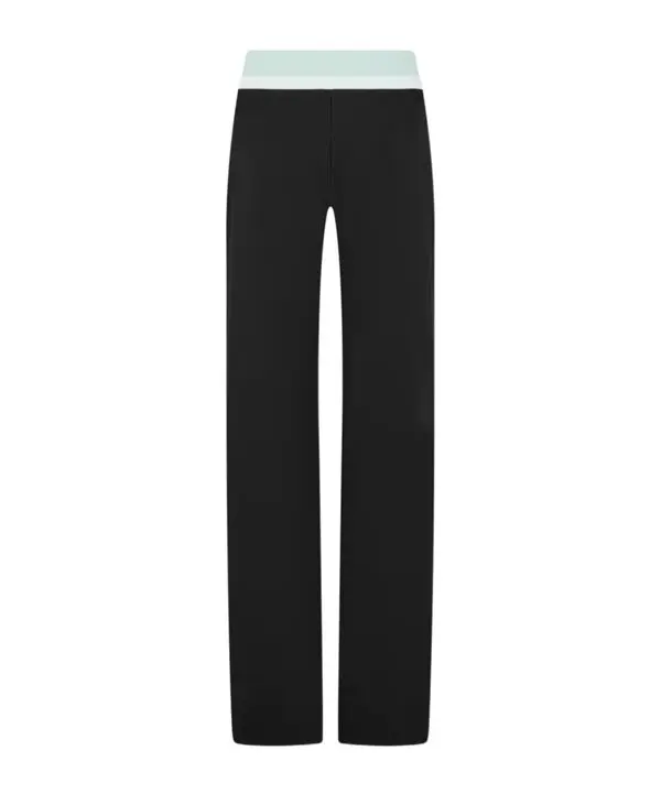 Casablanca Logo Patch High Waist Trousers