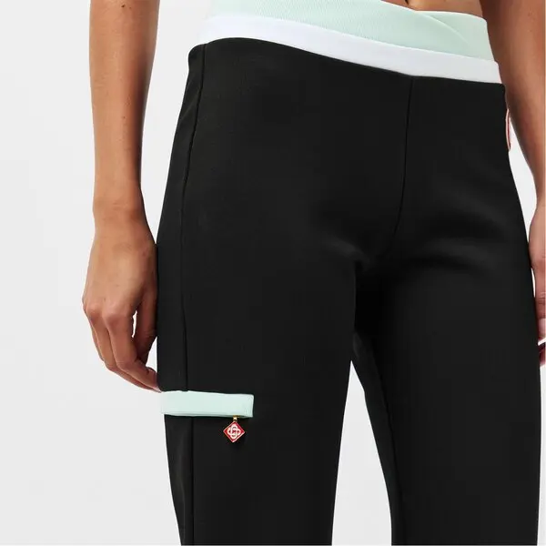 Casablanca Logo Patch High Waist Trousers