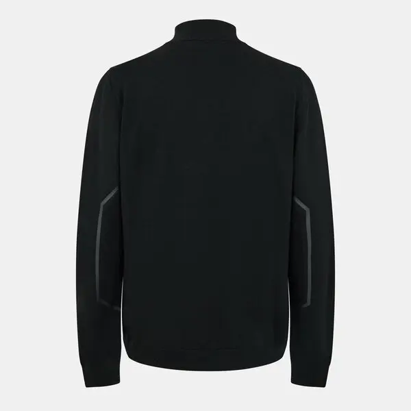 Hugo Boss Half-zip Stand Collar Long-sleeve Knit Top