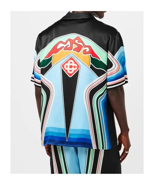 Casablanca Printed Short-sleeved Shirt - Black