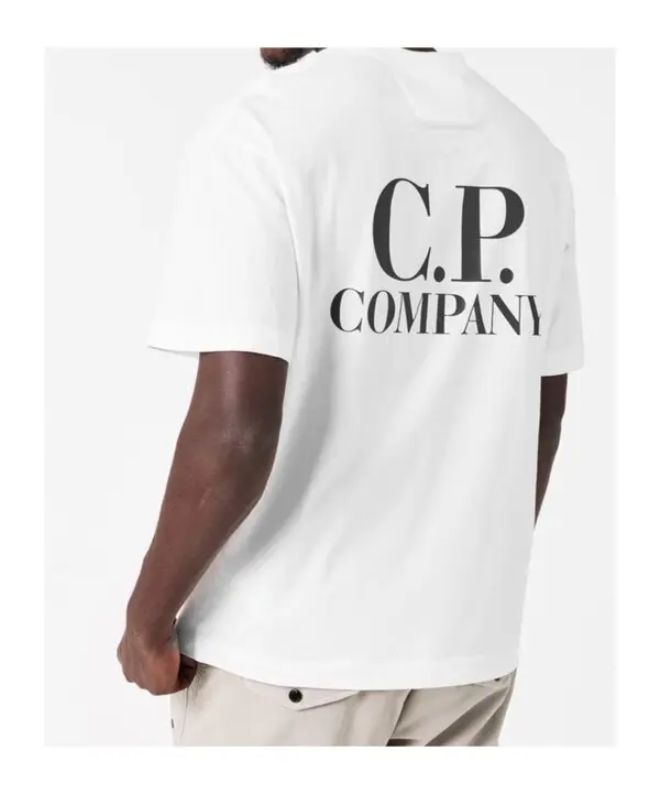 C.P. COMPANY Logo Crew Neck T-shirt