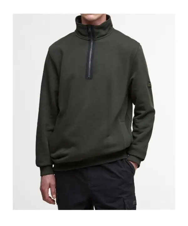 Barbour Outline Half-zip Sweatshirt