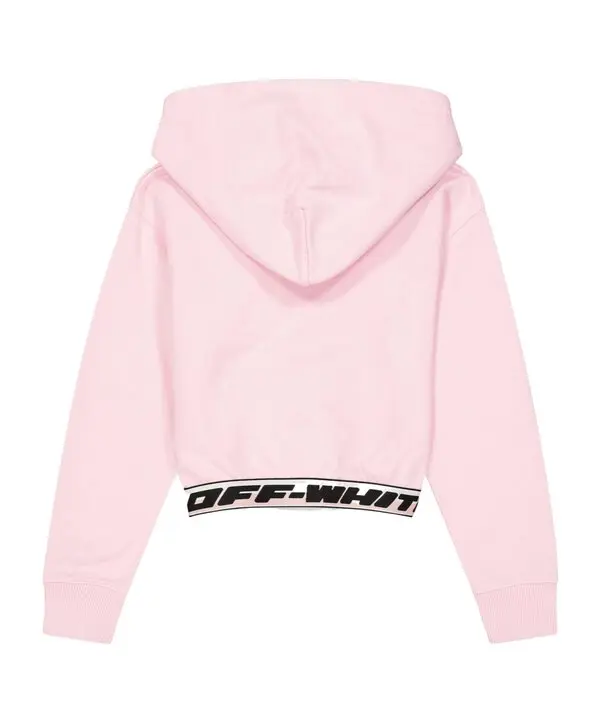 Off-White Cropped Hoodie