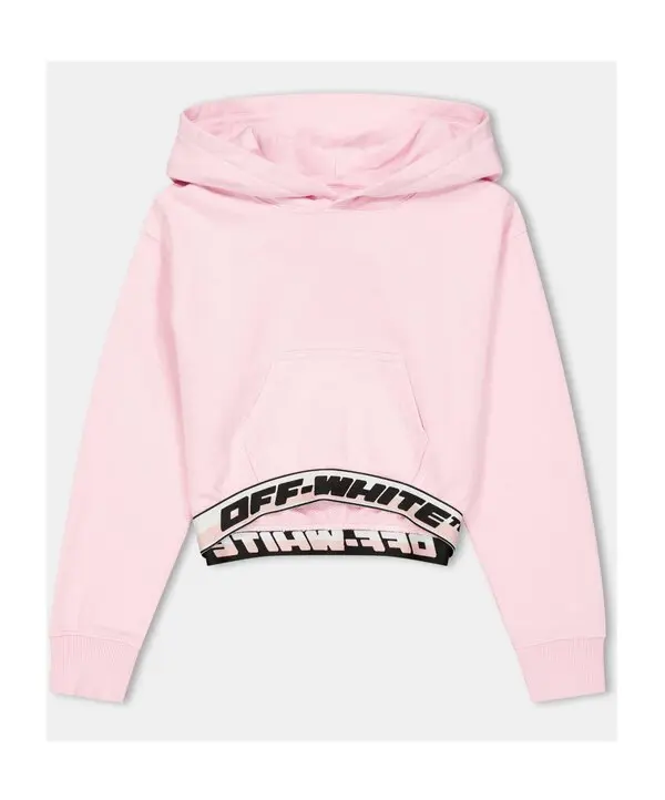Off-White Cropped Hoodie