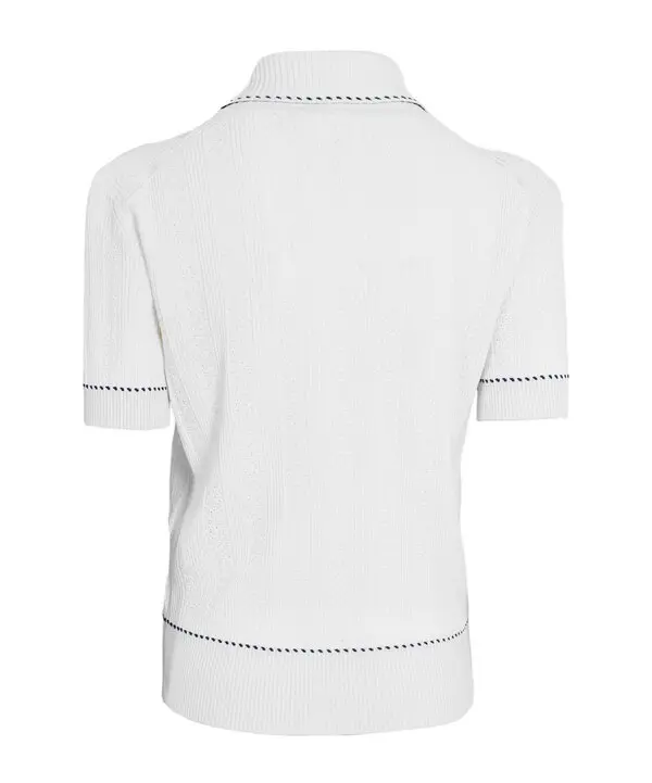 Alexander McQueen Knitted Polo Shirt
