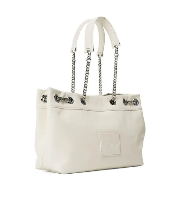 Marc Jacobs Chain Strap Leather Tote Bag - White