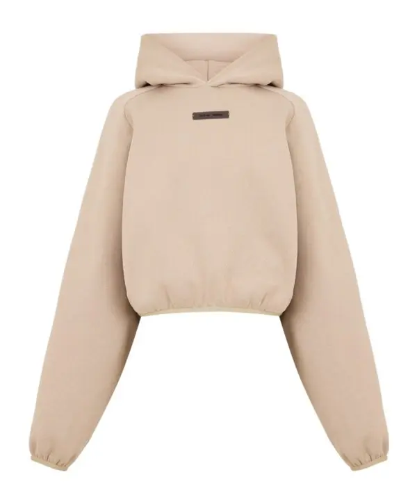 Fear Of God Cropped Logo Hoodie