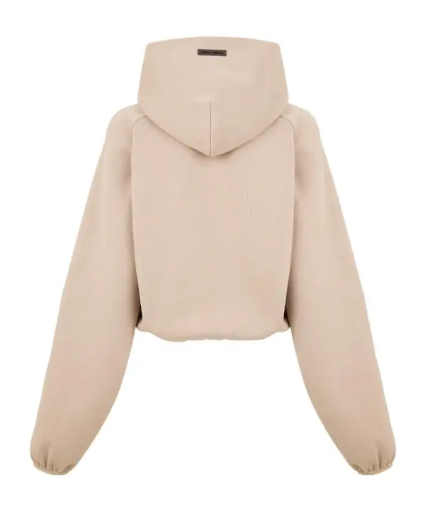 Fear Of God Cropped Logo Hoodie