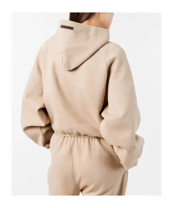 Fear Of God Cropped Logo Hoodie