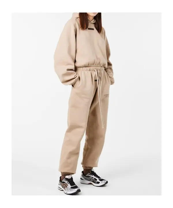 Fear Of God Cropped Logo Hoodie